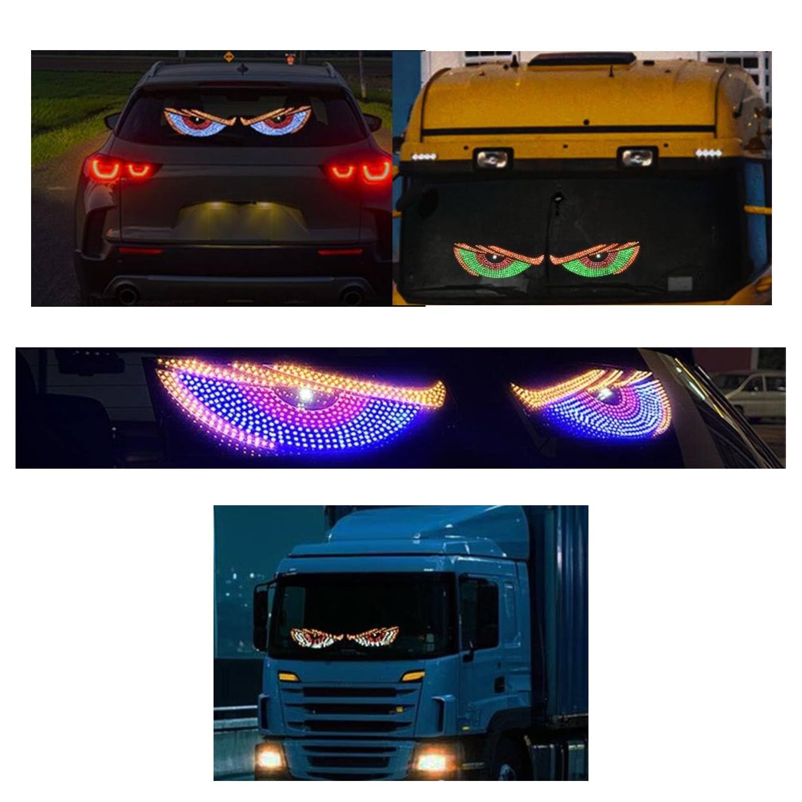 Light Up Hand For Your Car Window USB Dynamic Devil Eyes Light For Cars ...