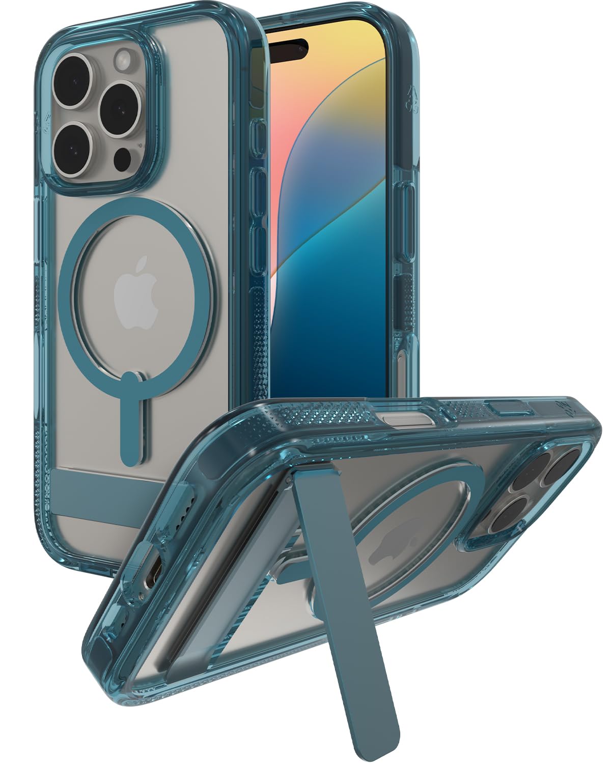 Amazon.com: ZAGG Santa Cruz Snap with Kickstand Case for iPhone 16 Pro ...