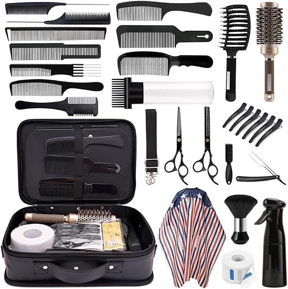 Amazon.com : Hair Cutting Scissors Shears Kits, 29 pcs Professional ...