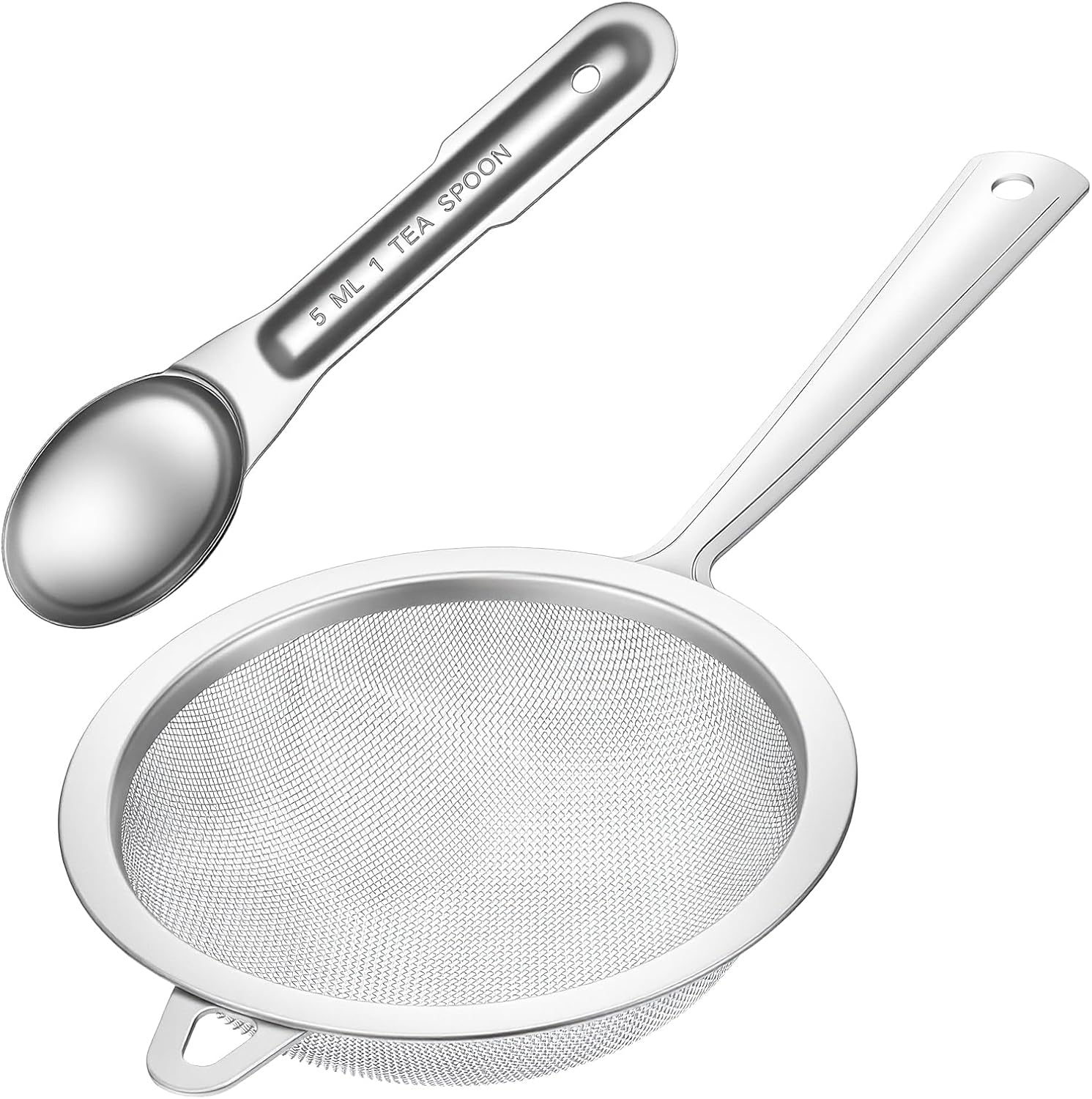 Amazon.com: Sieve Fine Mesh Stainless Steel, Mesh Strainer with Handle ...