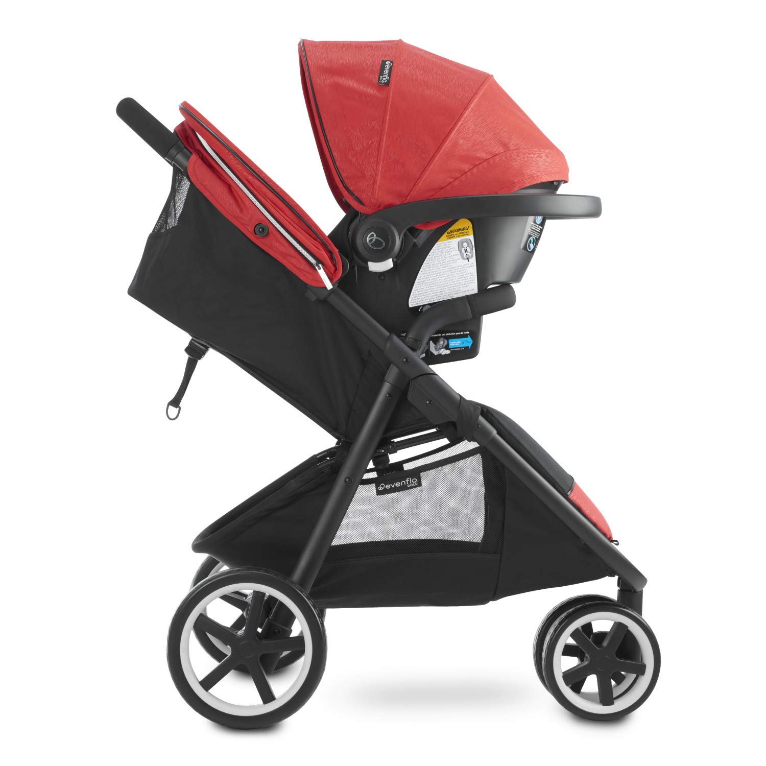 Snapklik.com : Evenflo Gold Verge3 Travel System Securemax Garnet
