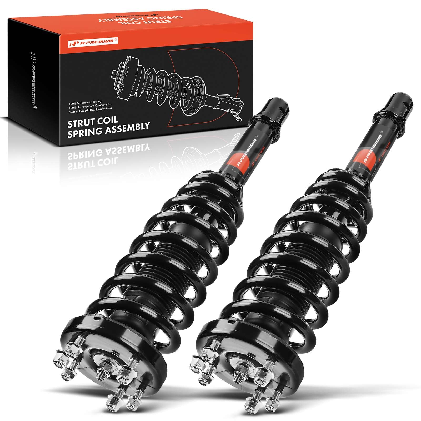 Amazon.com: A-Premium Front Pair (2) Complete Strut & Coil Spring ...