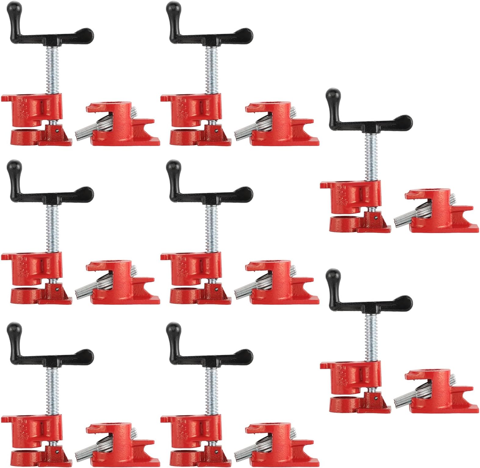 Acymner Wood Gluing Pipe Clamp Set | 3/4" Heavy Duty Woodworking Cast ...