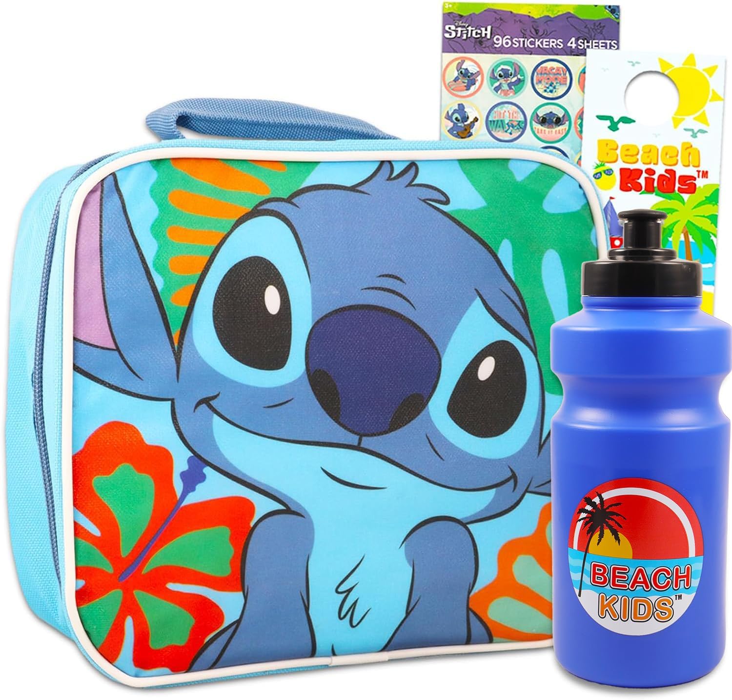 Amazon.com: Disney Stitch Kids Lunch Box 3 Piece Set Insulated Lunch ...
