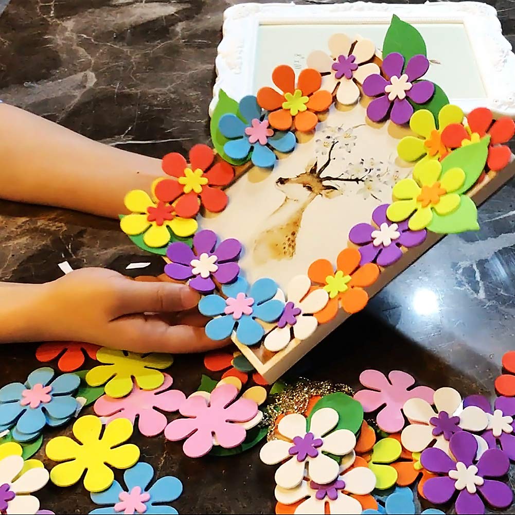 Snapklik.com : 160 PCS Foam Flower Stickers, Flower Stickers For ...