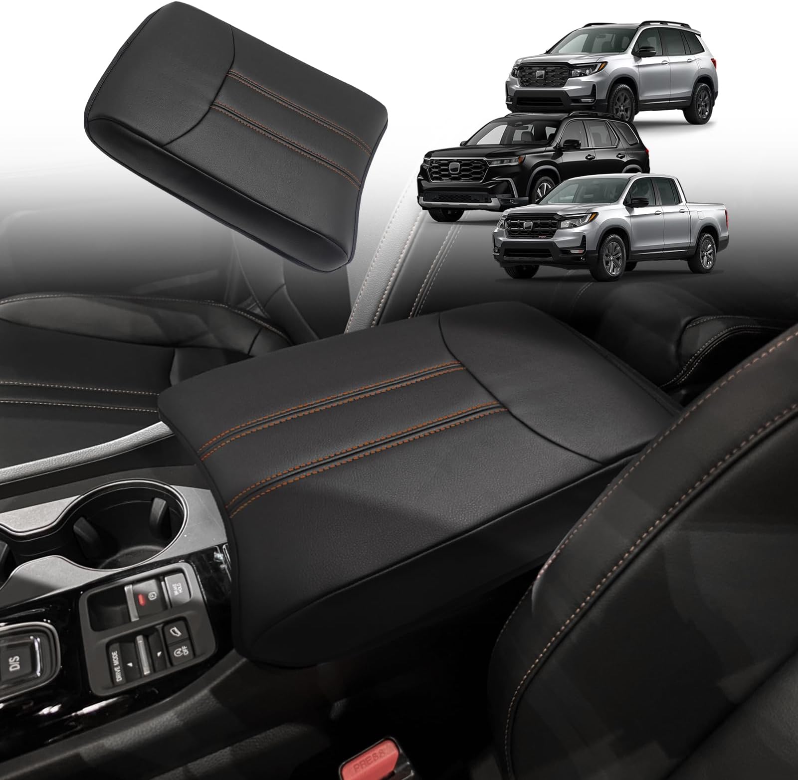 Amazon.com: ANMOSVO Center Console Cover for Honda Pilot 2023 2024 2025 ...