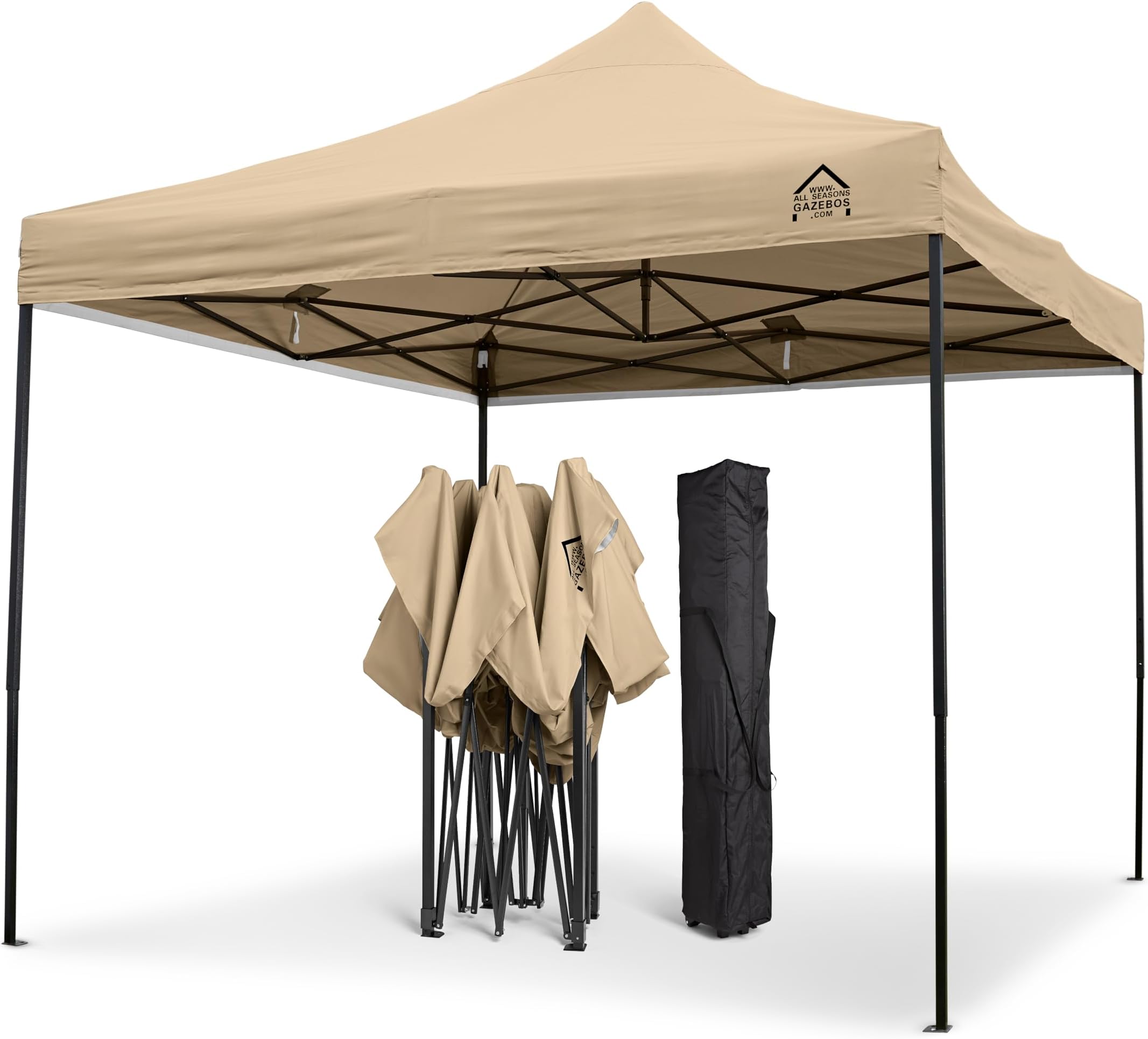 Amazon.de: COSTWAY 4x4m Faltpavillon, Pop Up Pavillon mit Rollen ...