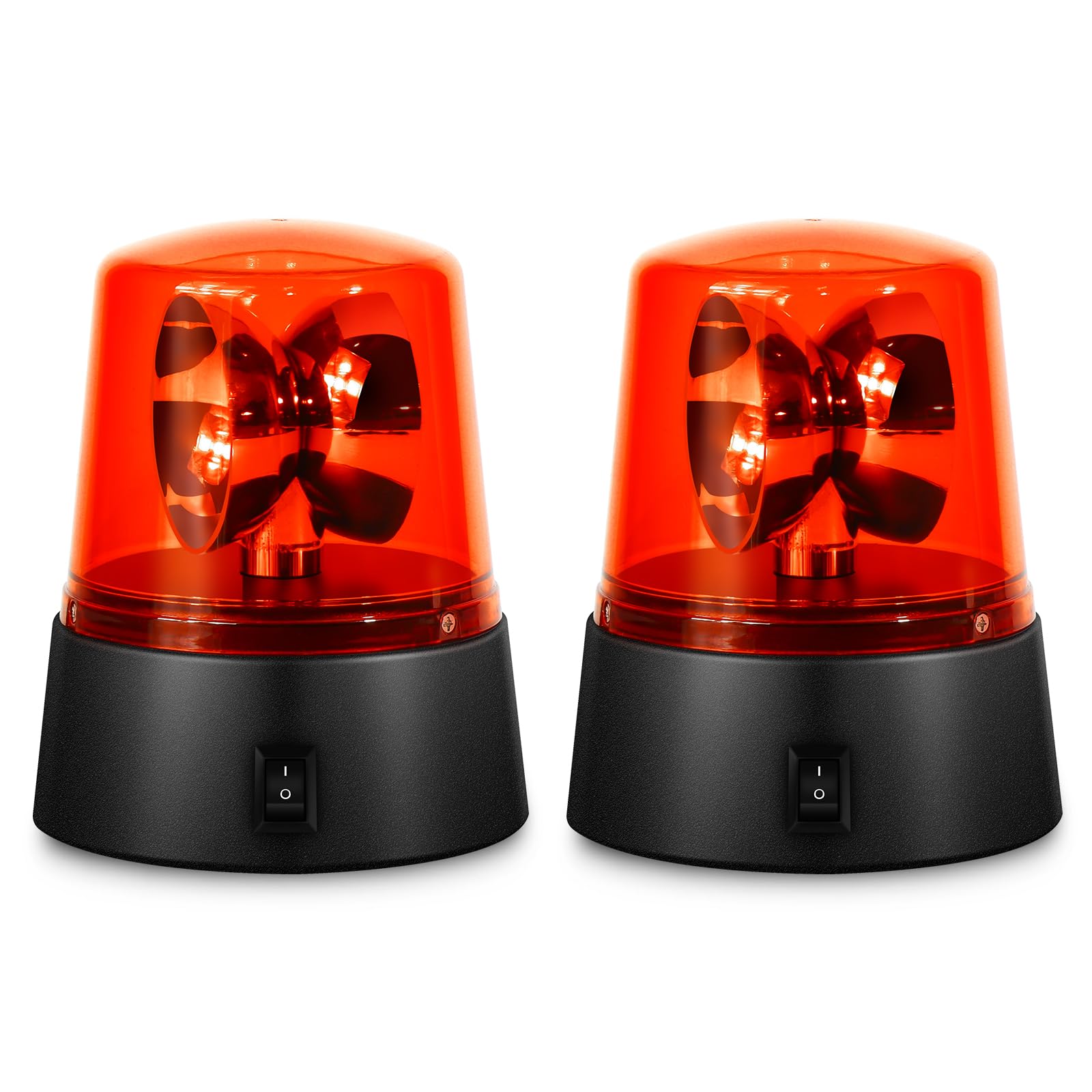 Amazon.com: QCDENG 2pcs 360 Degree Rotating Red Beacon Light, Strobe ...