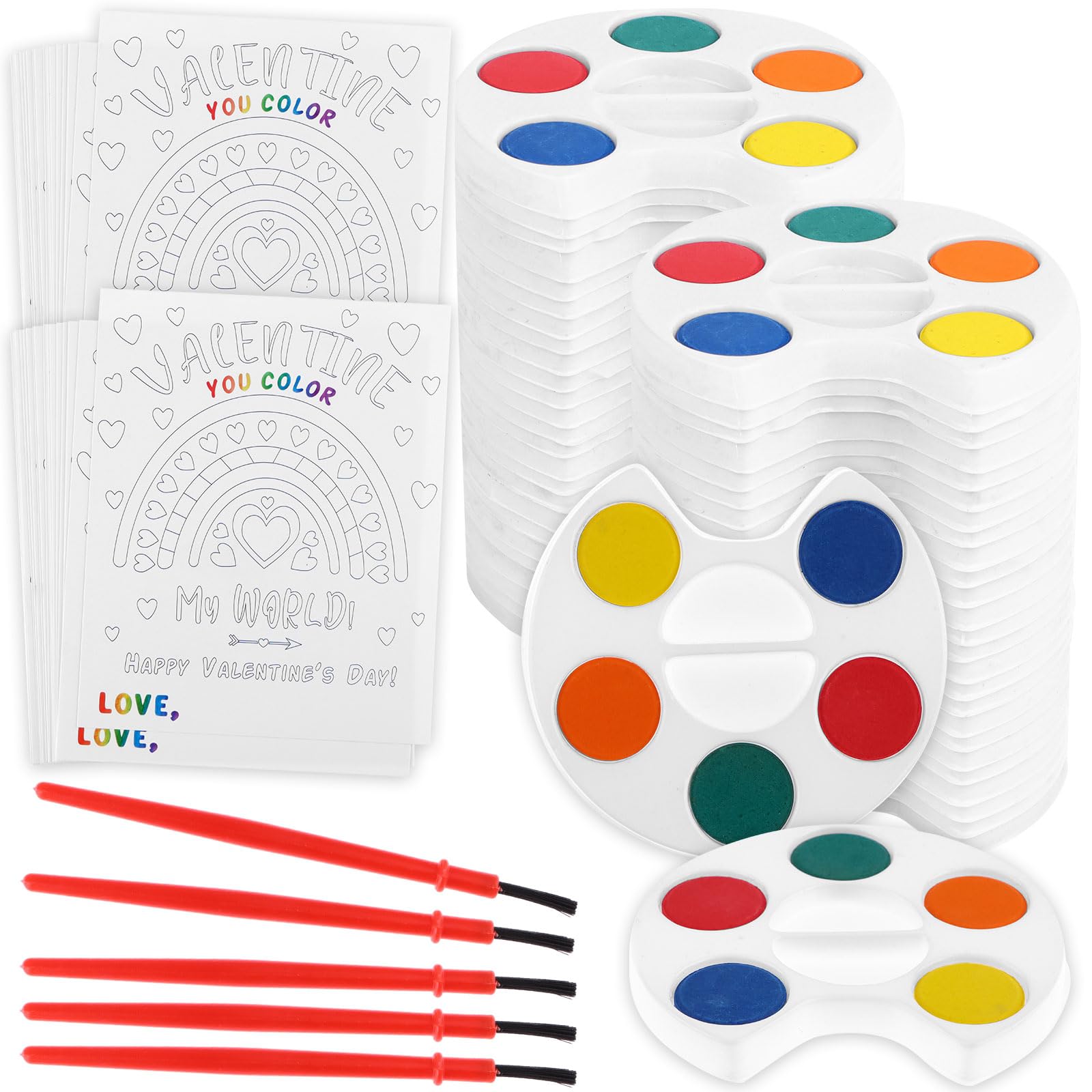 Amazon.com: 32 Pack Valentines Day Gift Cards for Kids Set Includes ...