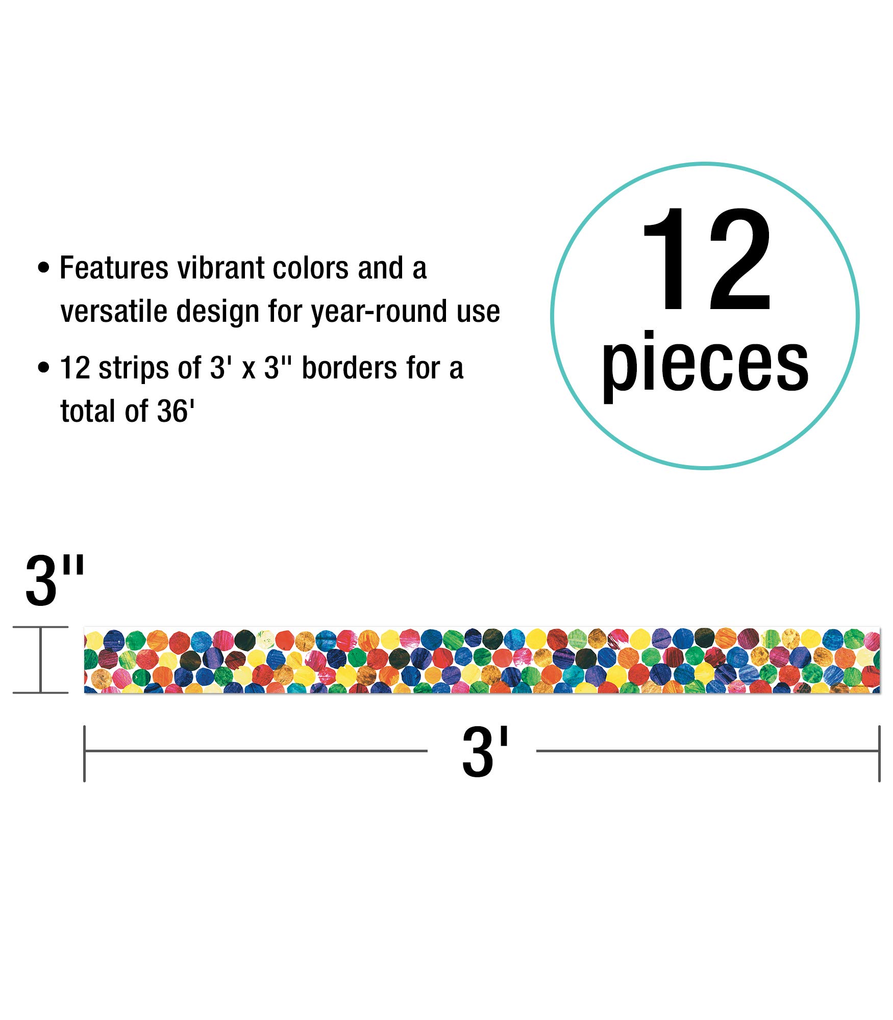 The Very Hungry Caterpillar Dots Border