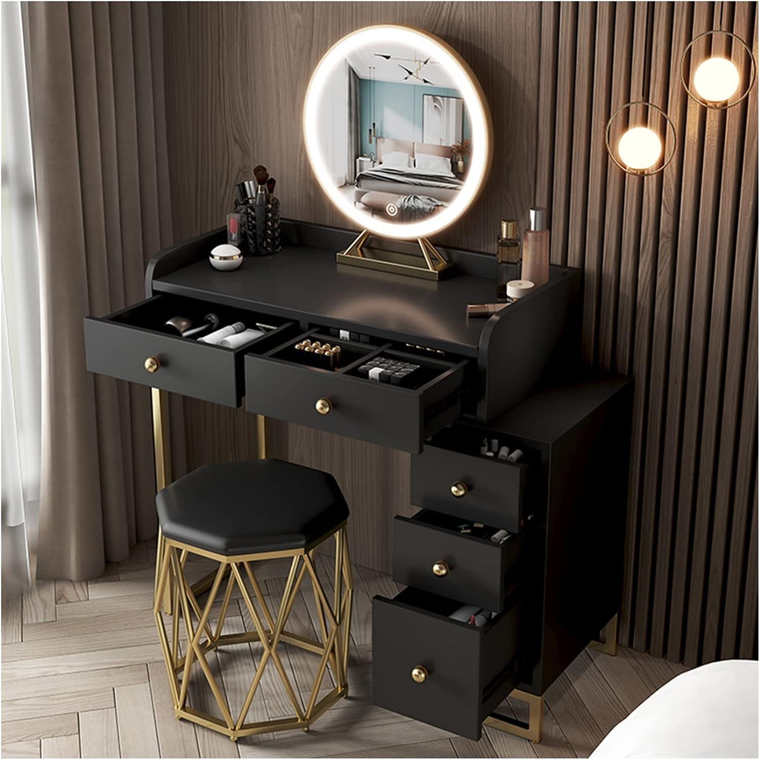 MYHJ Tocador Minimalista para Dormitorio, tocador Moderno, tocador ...