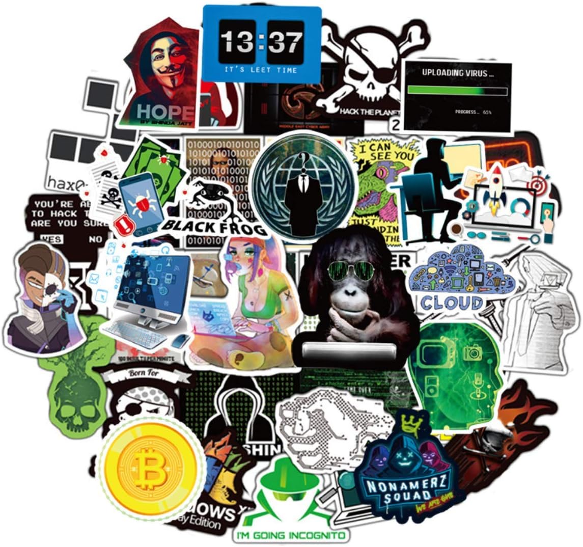 100 Laptop Stickers for Developer Programming Language Geeks Engineers ...