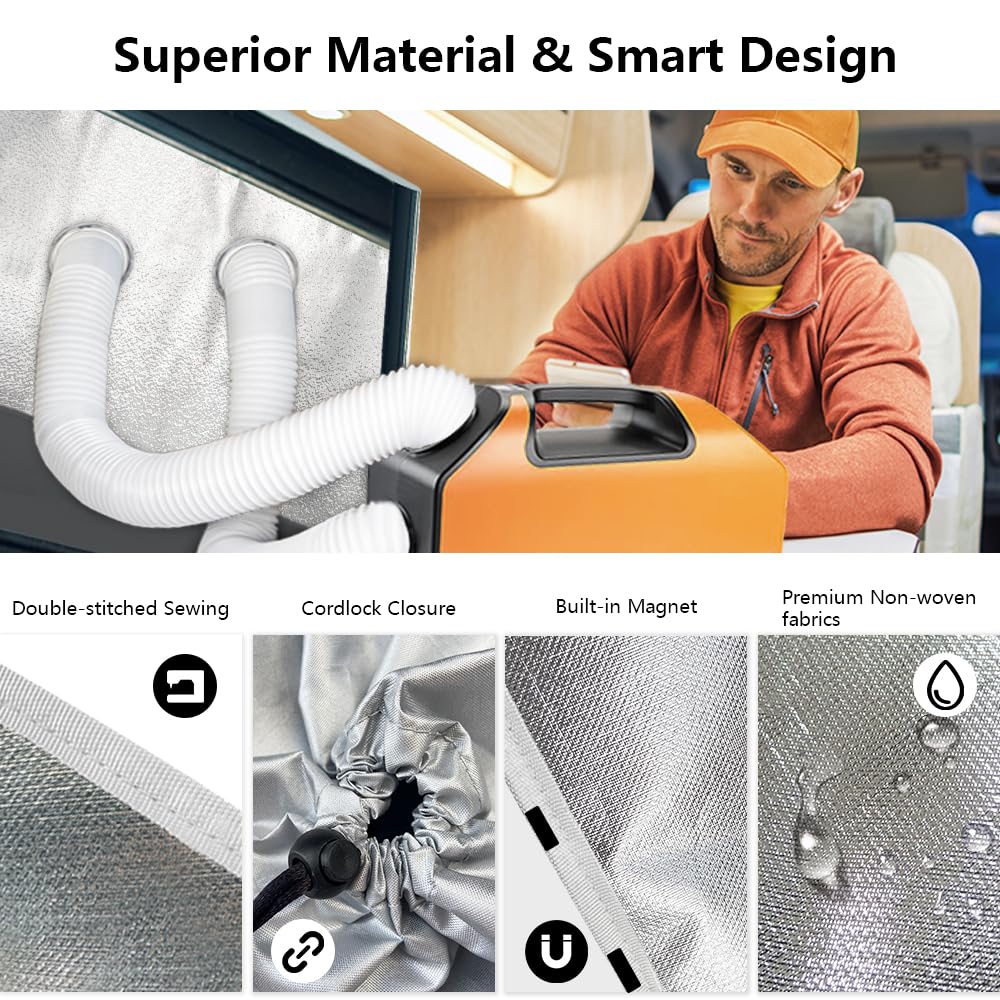 Snapklik.com : Portable Air Conditioner Window Kit - Car Window Vent ...