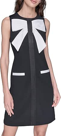 Karl Lagerfeld Paris - Mini Vestido sin Mangas con Detalle de Lazo para ...