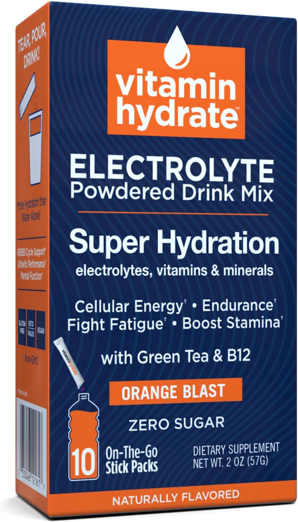 Amazon.com: Vitamin Hydrate Electrolyte Powdered Drink Mix, Super ...