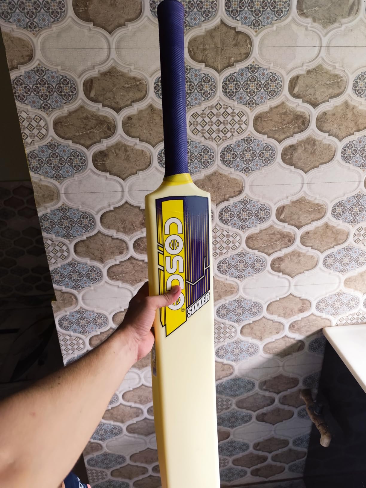 Cosco Sixxer Turf Plastic Bat |- Full Size Plastic Tennis Bat for Gully ...