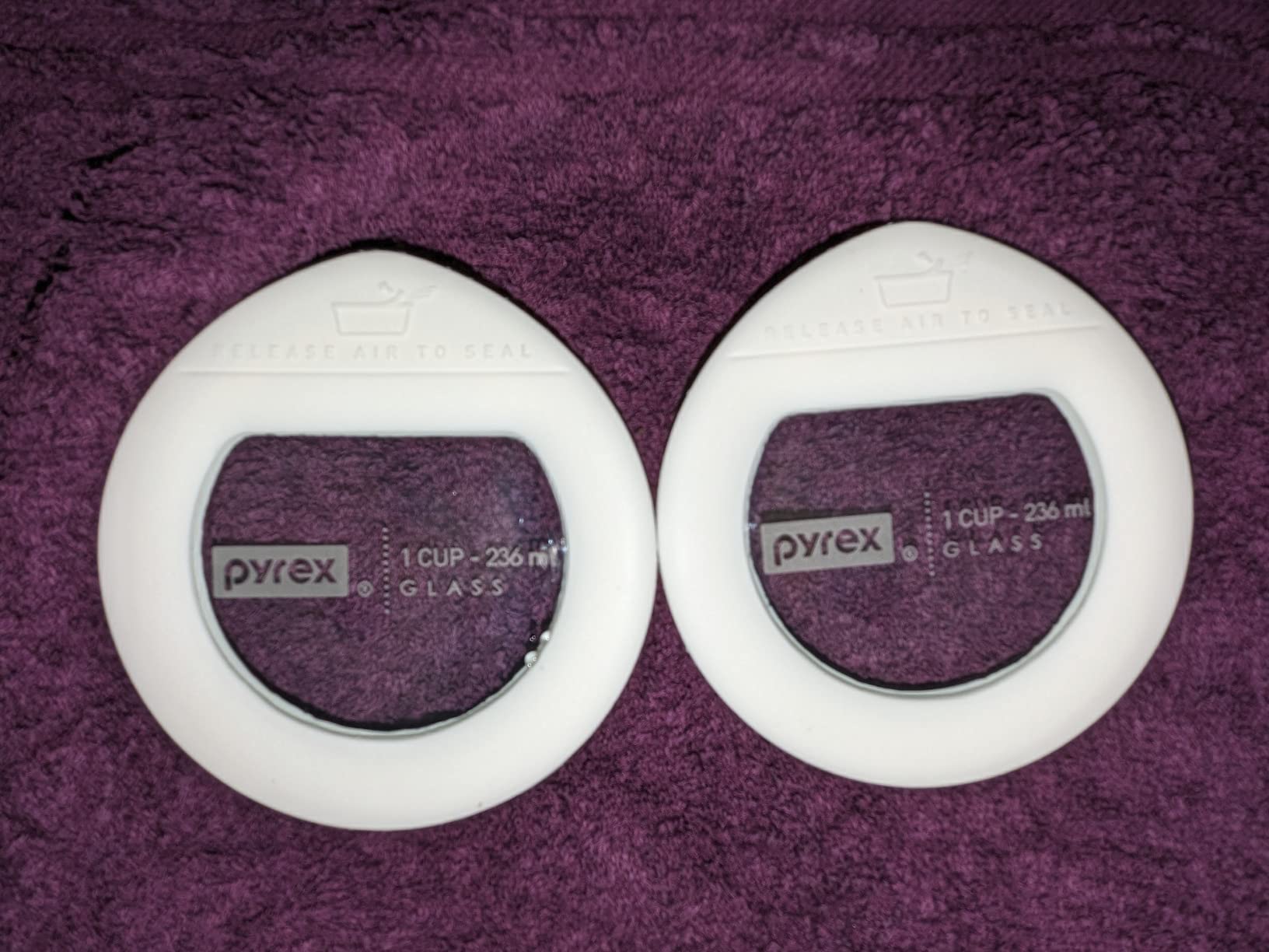 Amazon.com: Pyrex 2-Piece Glass White Replacement Lids For The Ultimate ...