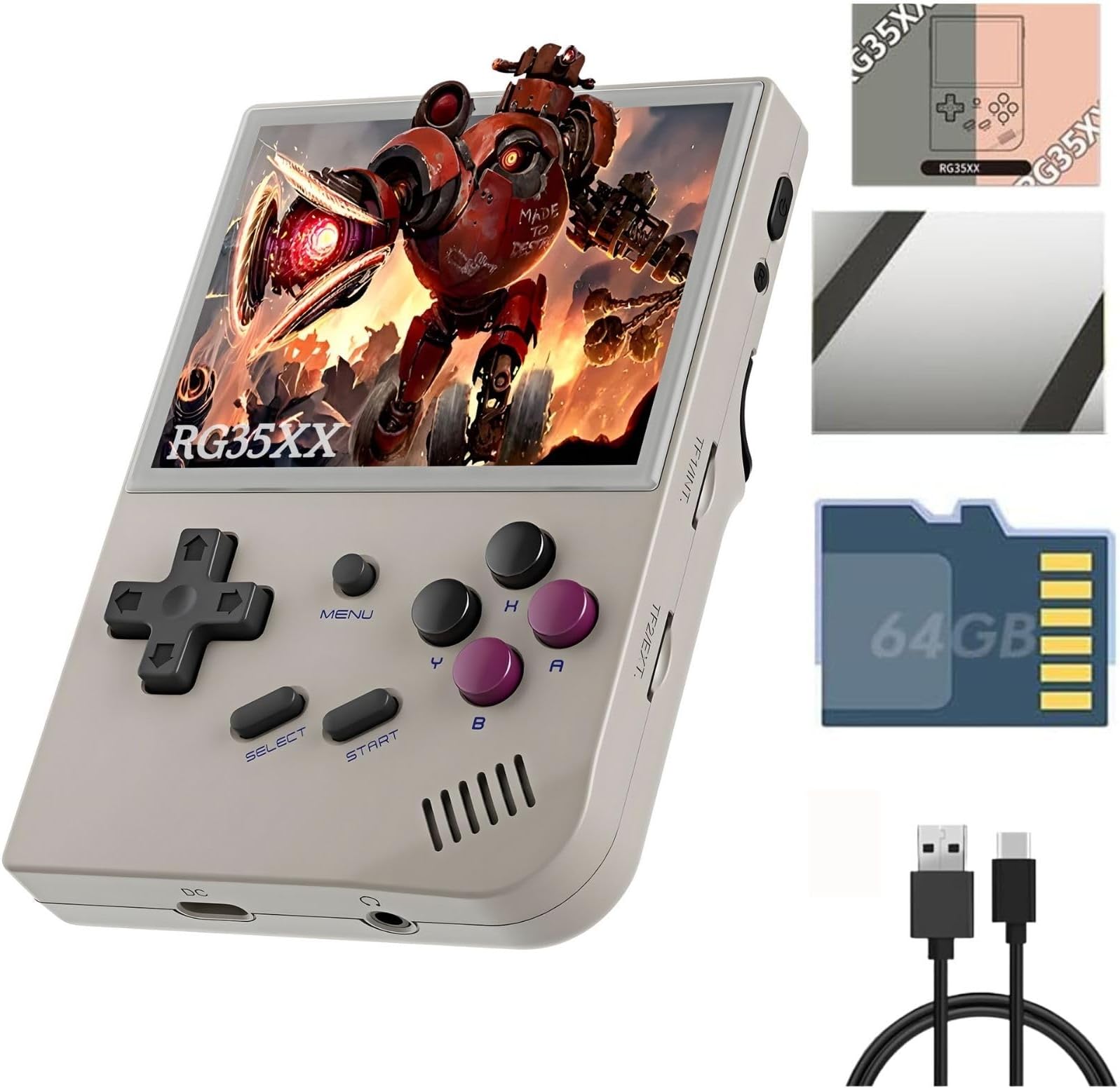 RG35XX Retro Handheld Game Console 3.5-inch IPS 640*480 Screen Linux ...