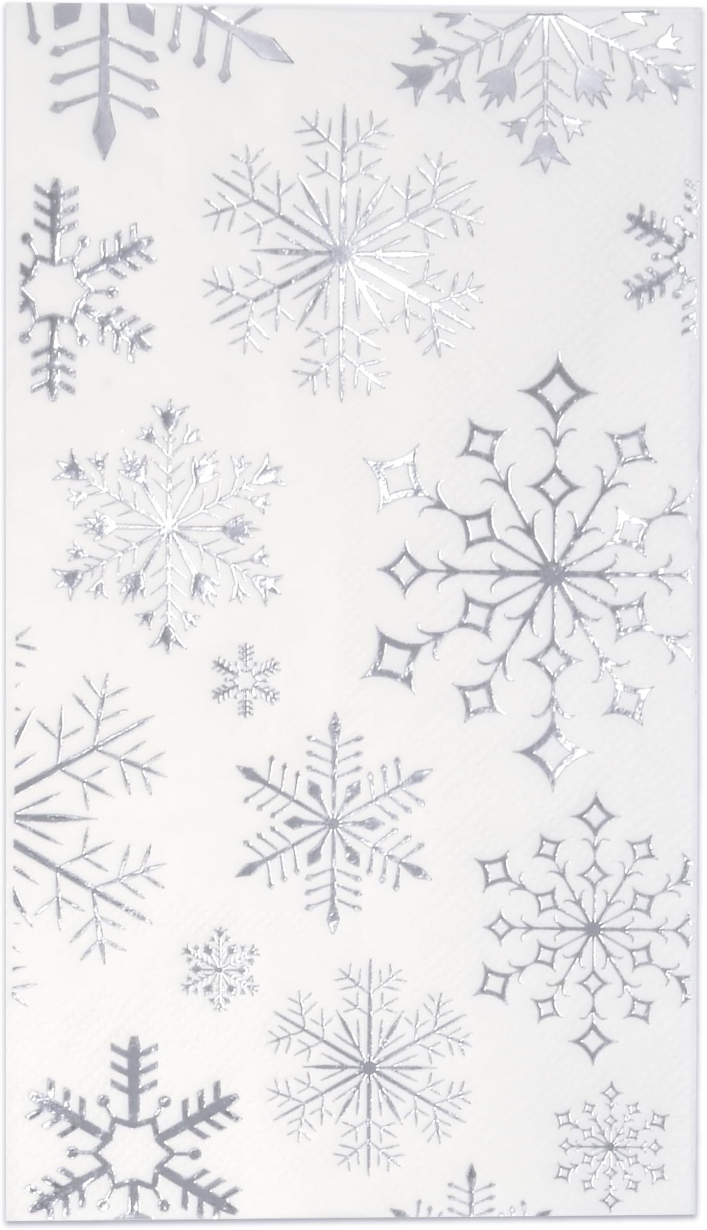 Amazon.com: Gift Boutique 100 Christmas Snowflake Guest Napkins Holiday ...