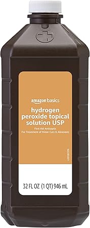 Amazon.com: Amazon Basics Hydrogen Peroxide Topical Solution USP, First ...
