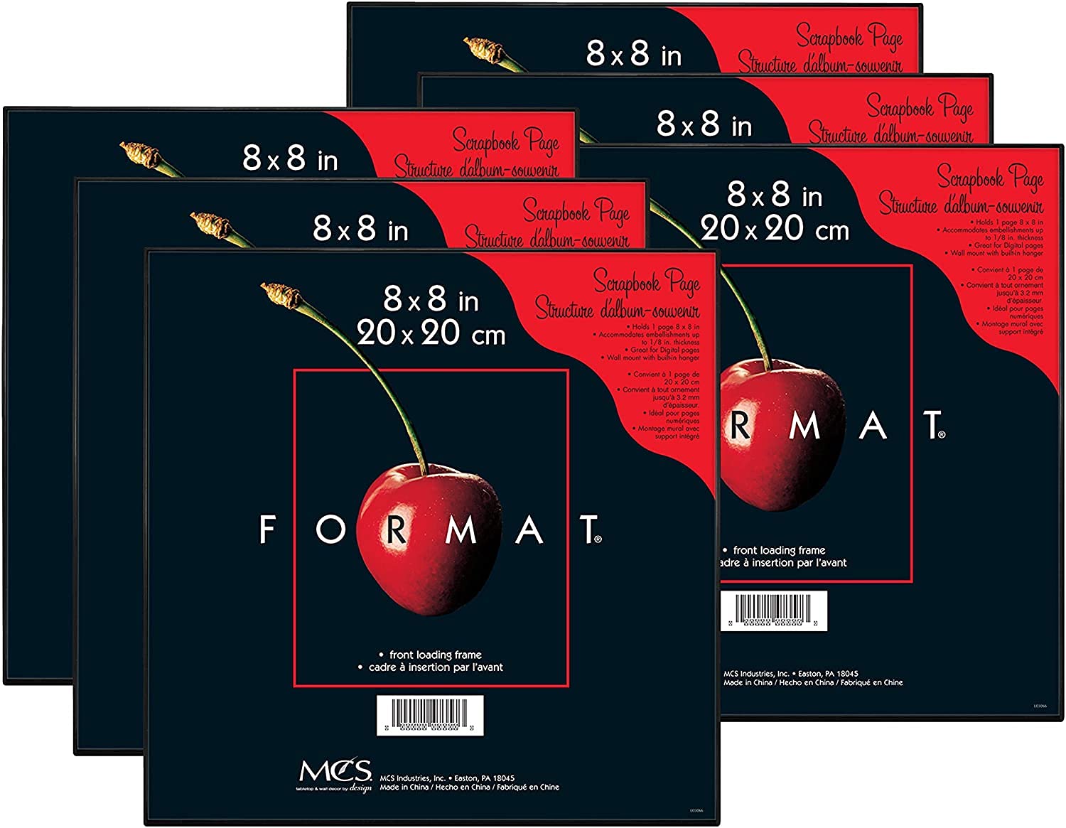 Amazon.com: MCS Format Frames, 8 x 8 in, Black, 6 Count
