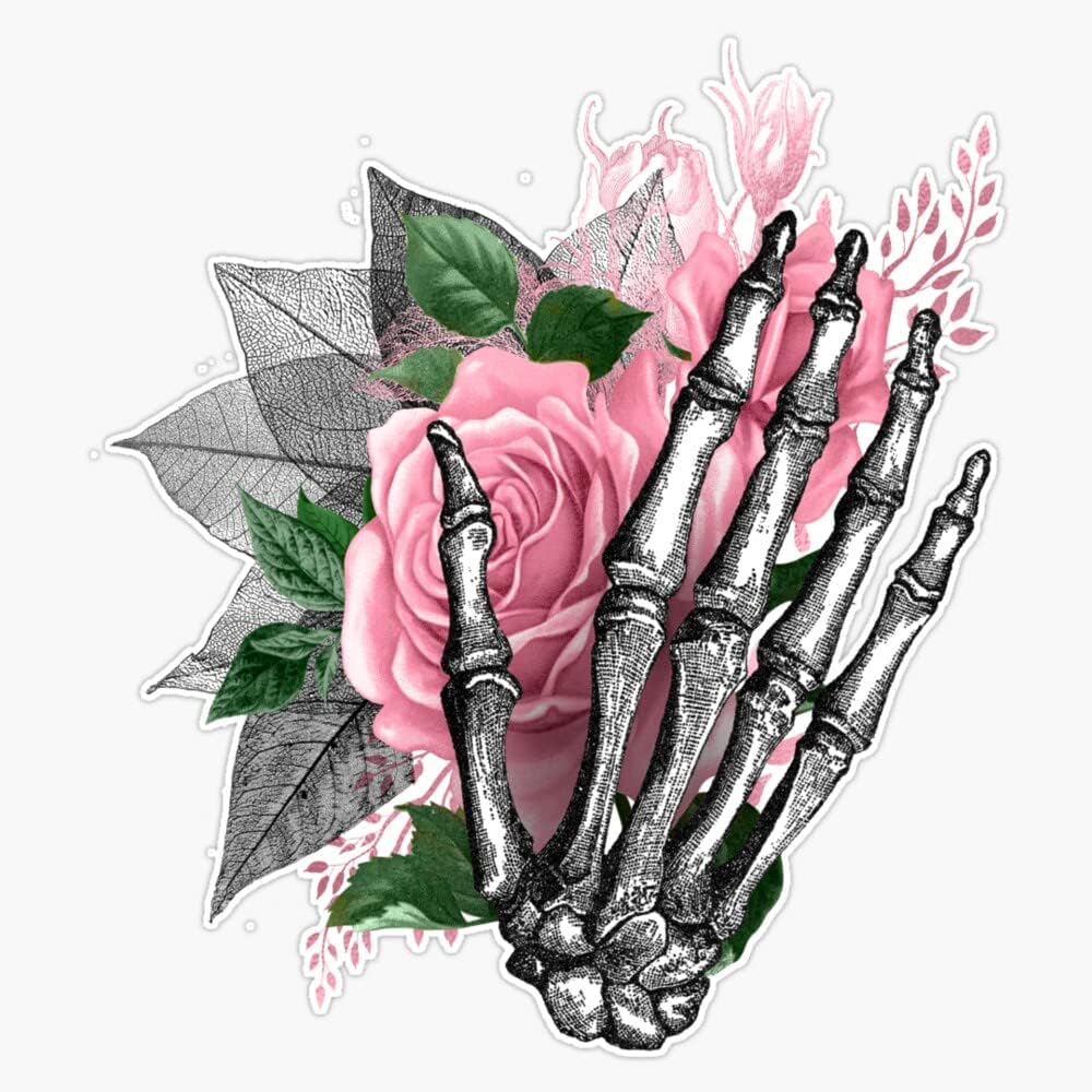 Amazon.com - Pink Dancing Skeletons Sticker Bumper Sticker Vinyl Decal 5"