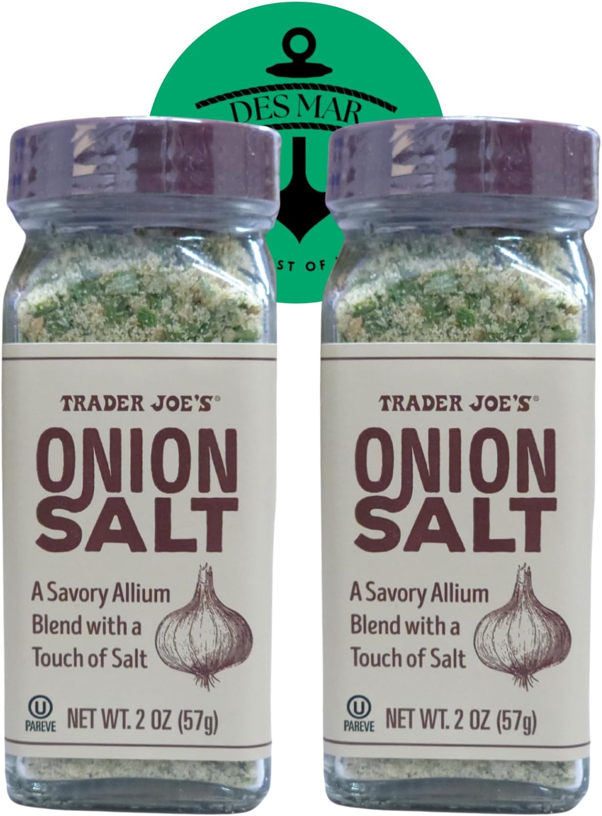 Amazon.com : Trader Joe's Onion Salt Net Wt. 2oz. - 2 PACK with bonus ...
