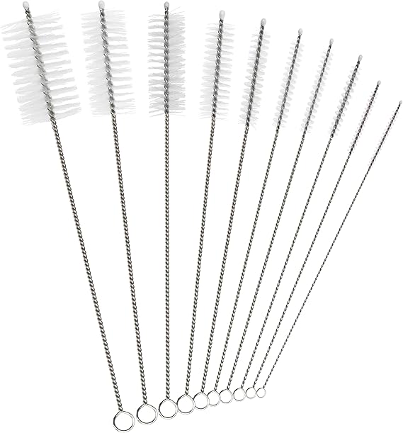 Amazon.com: Pipe Perfect Straw Cleaning Brush Set – 10 Pack, 8-Inch ...