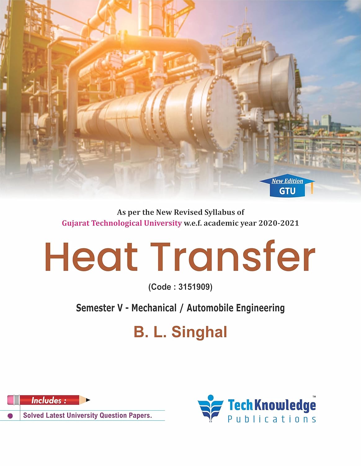 Buy Heat Transfer For GTU B.E. Mechanical & Automobile Engineering Sem ...