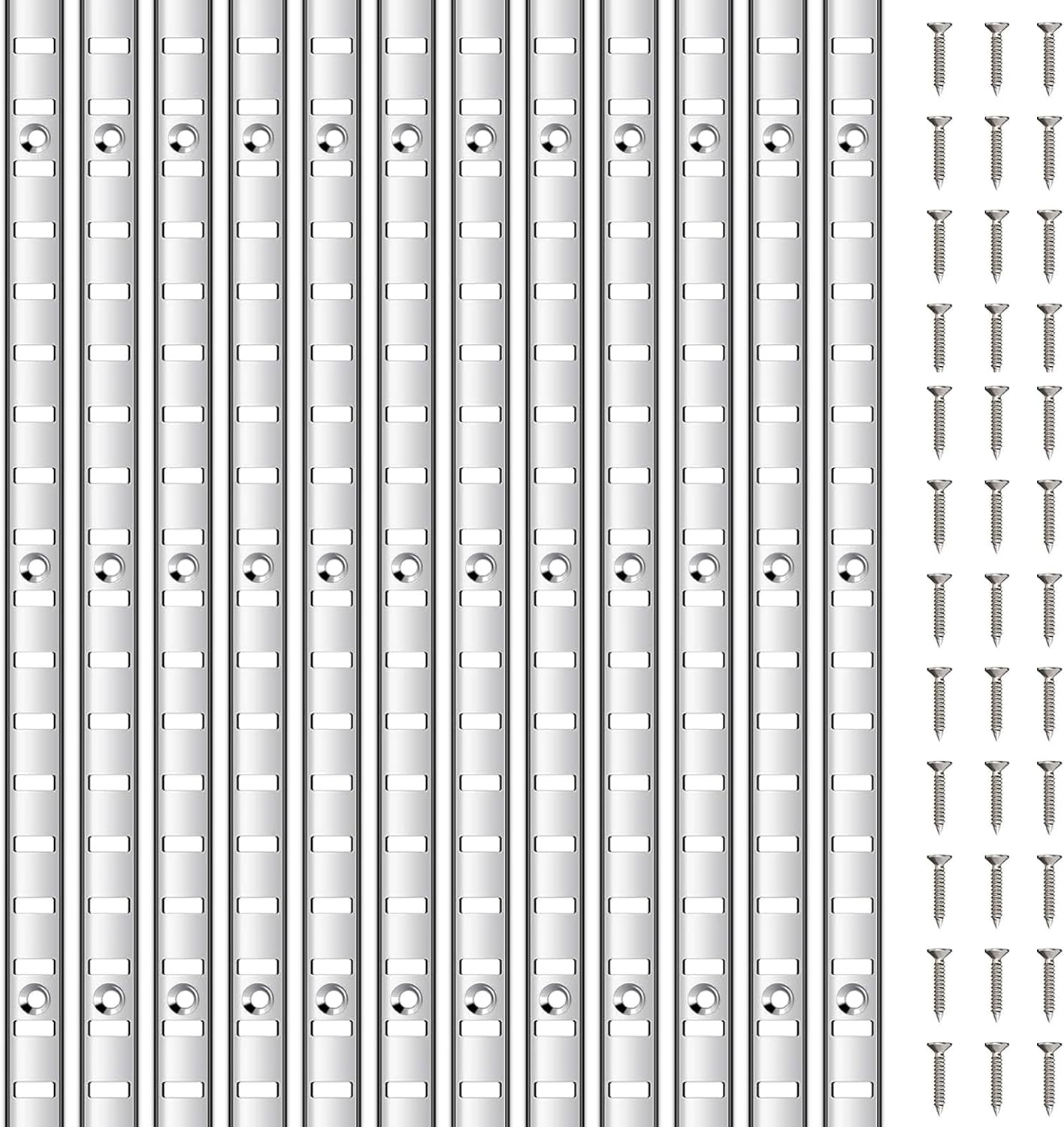 Amazon.com: 12 Pcs 36 Inch Shelf Pilaster,Adjustable Shelf Brackets ...