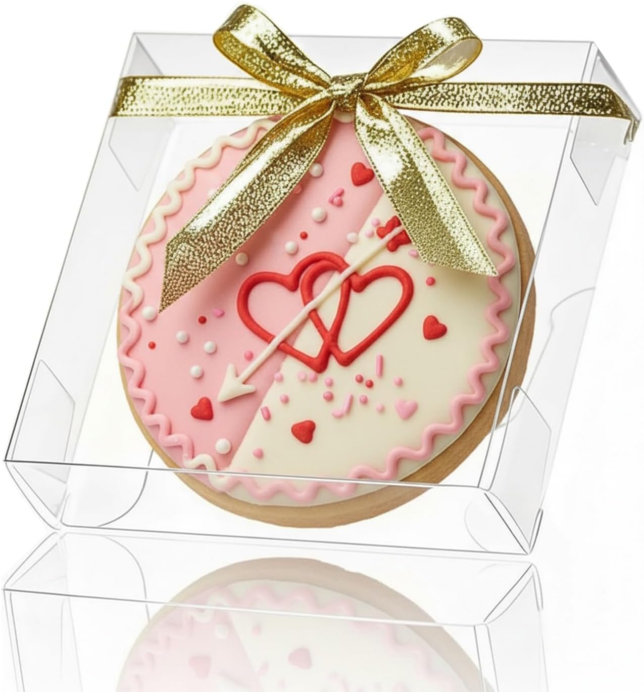 Amazon.com: TEMLQPACK 50 Pack 4x4x1.2inch Clear Single Cookies Boxes ...