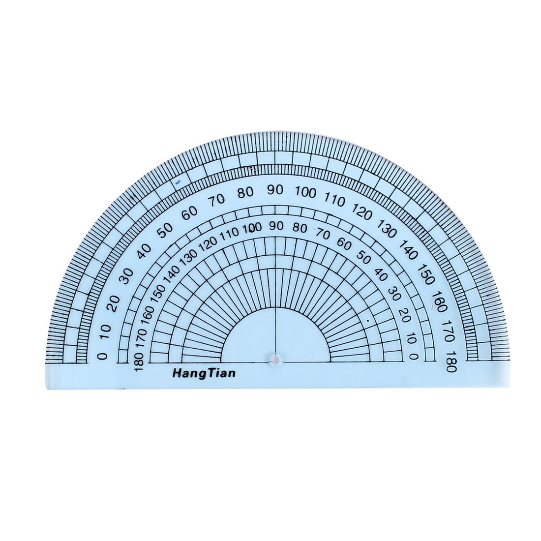 Generic Students Stationery Protractor Measuring Tool 180 Degree Clear ...