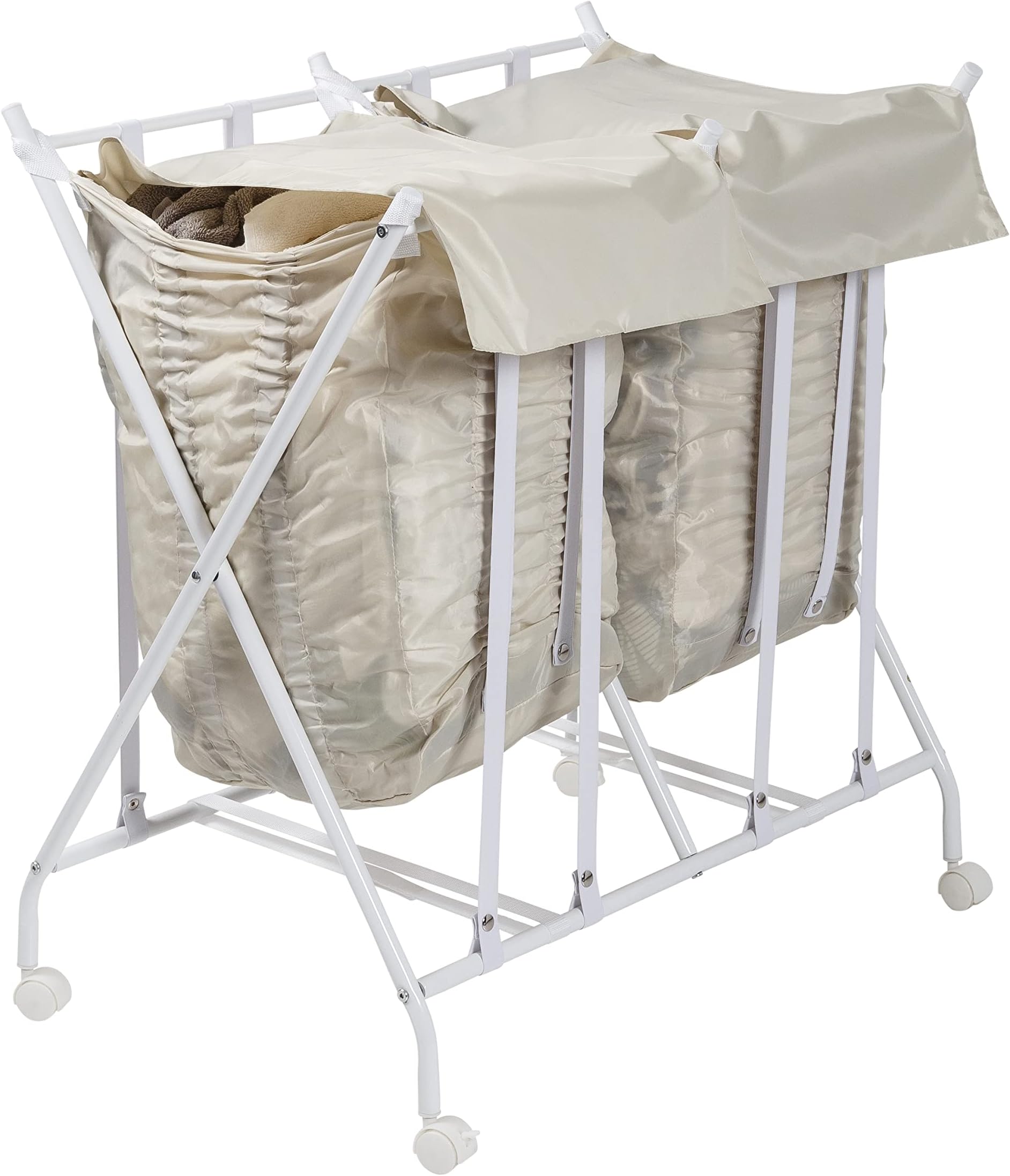 Amazon.com: Honey-Can-Do Single Bounce Back Hamper - No Bend Laundry ...
