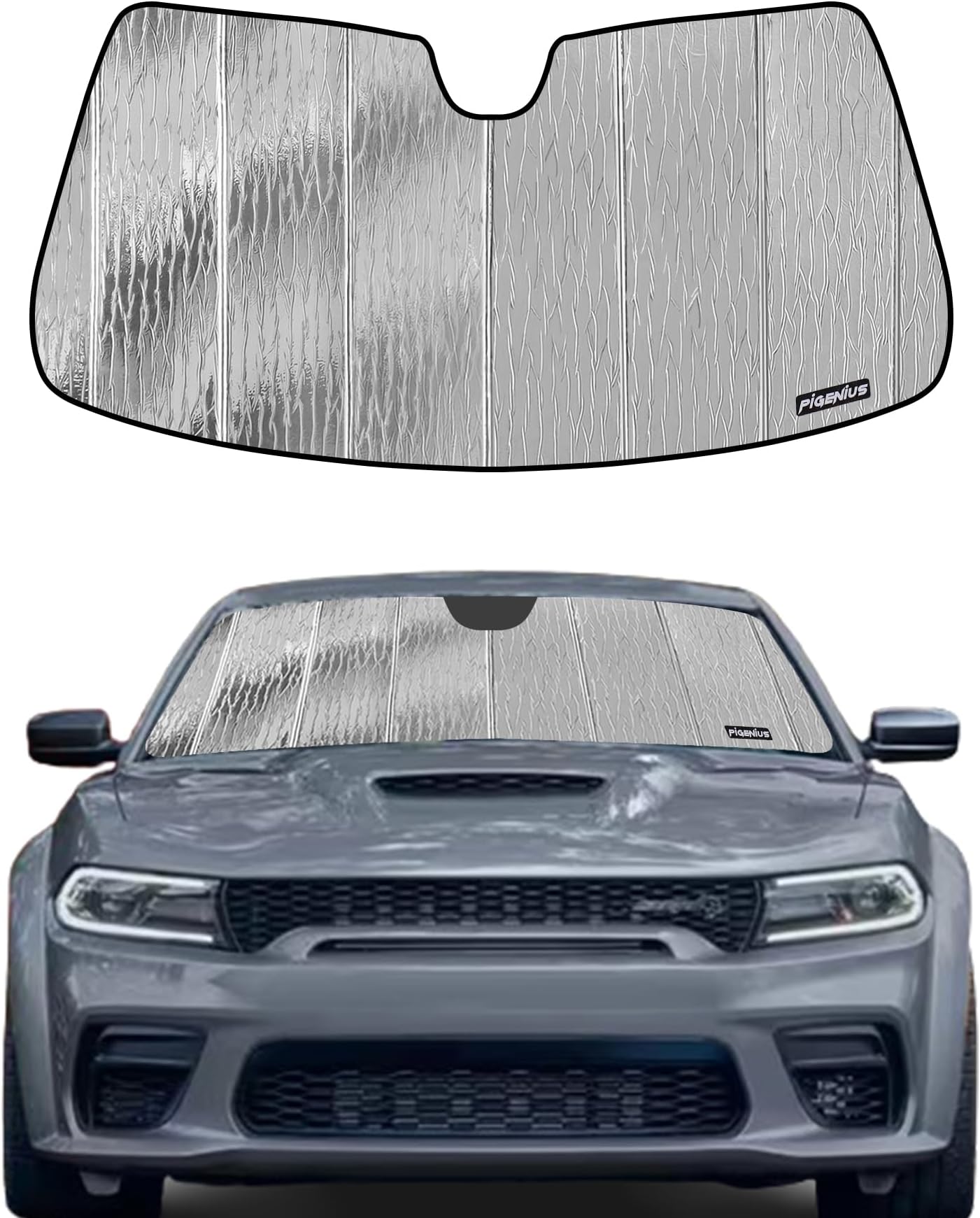 Amazon.com: Pigenius Windshield Shade for 2011-2023 Dodge Charger ...