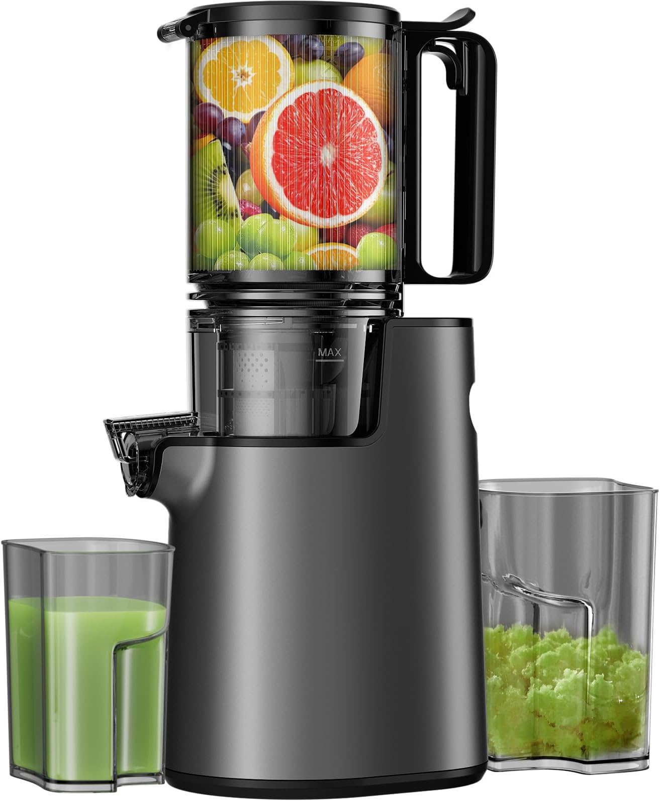 Amazon.com: Cold Press Juicer, Slow Masticating Juicer with "5.4" Extra ...