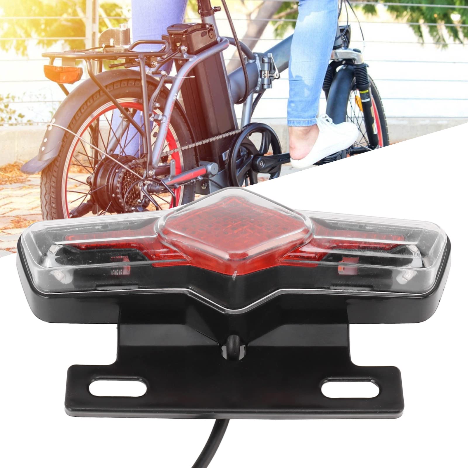 Bike Brake Light 36V-60V Electric Bike Tail Light With Turn Signals ...
