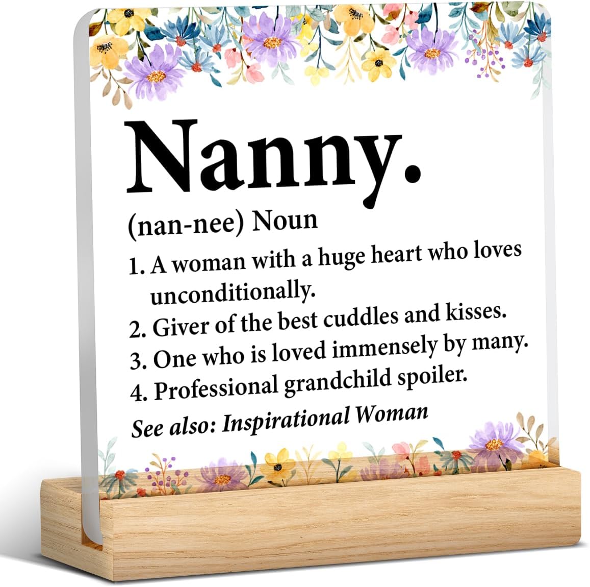 Amazon.com: Nanny Gift From Granddaughter Grandson, Meaningful Gift for ...