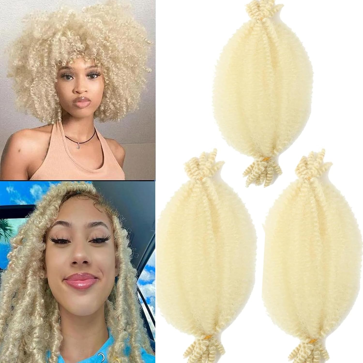 Amazon.com : Afro Spring Twist Braiding Hair 16 Inch Soft Locs Hair ...