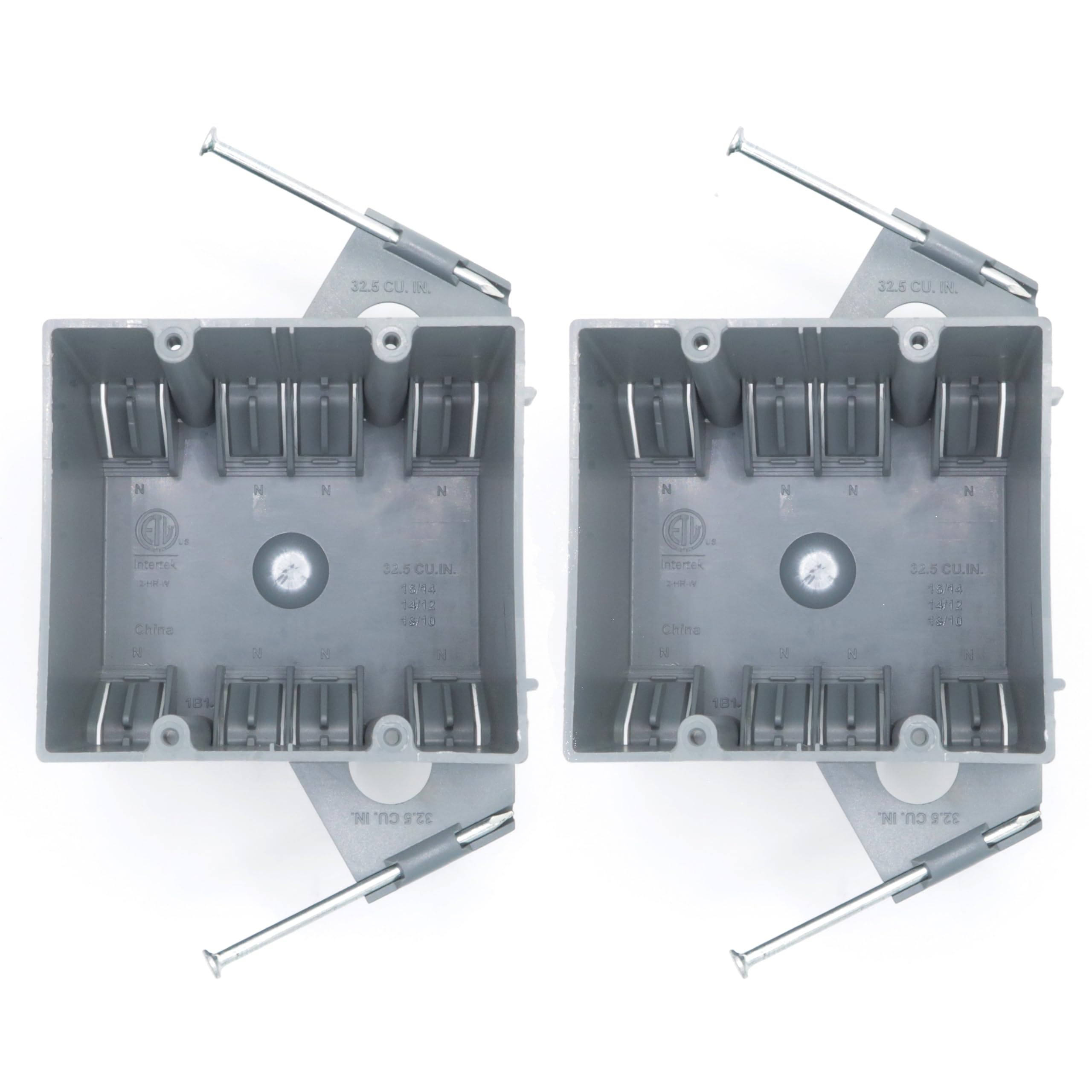 Pvc 2 Gang Electrical Boxes China PVC Electrical Box 2 Gang BS4662