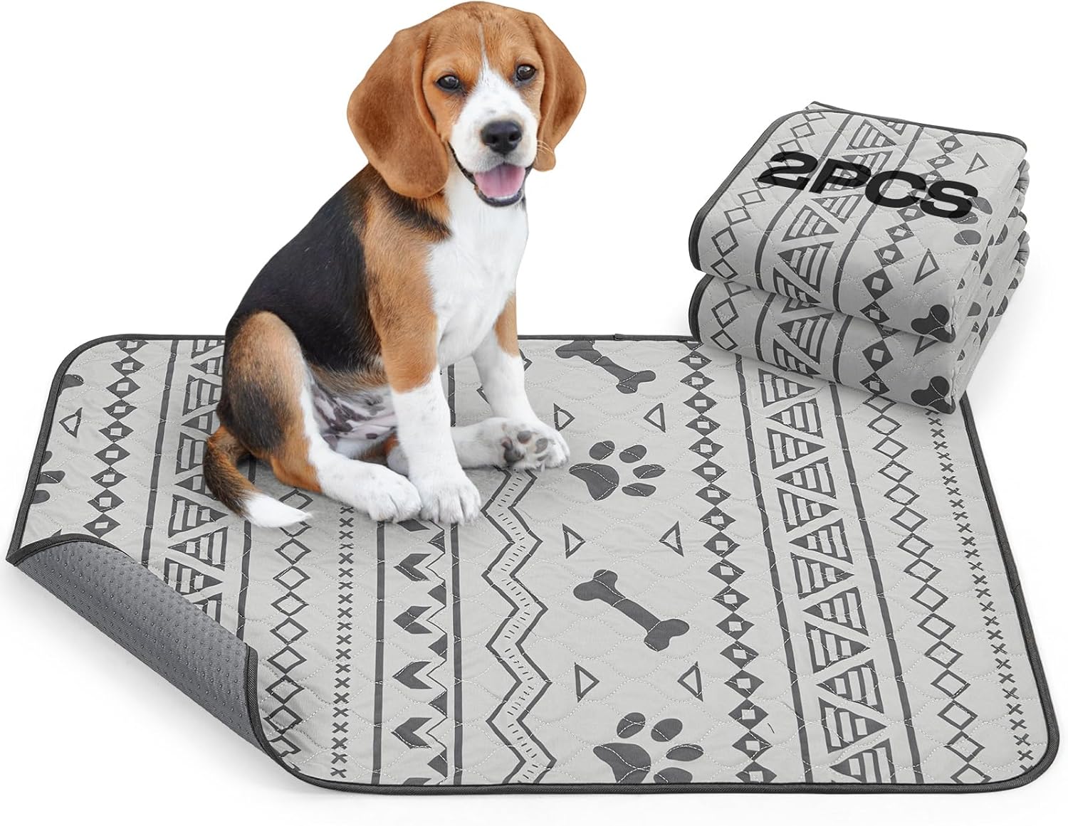 Amazon.com: LOOBANI Washable Pee Pads for Dogs: 2-Pack Leak-Proof and Non-Slip Reusable Puppy ...