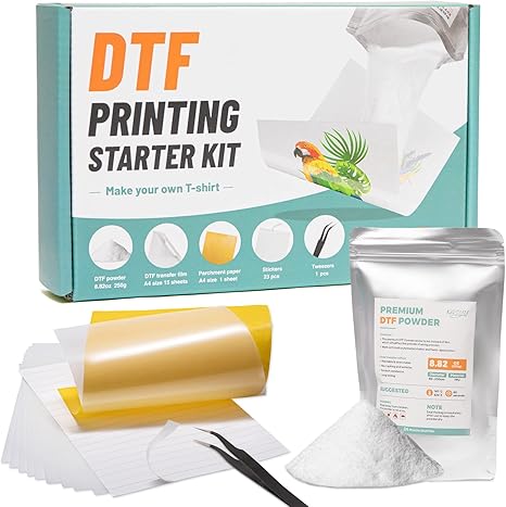 Amazon.com: KASYU DTF Transfer Powder Film Kit for DTF Sublimation Printer,All-in-1 DTF Starter ...
