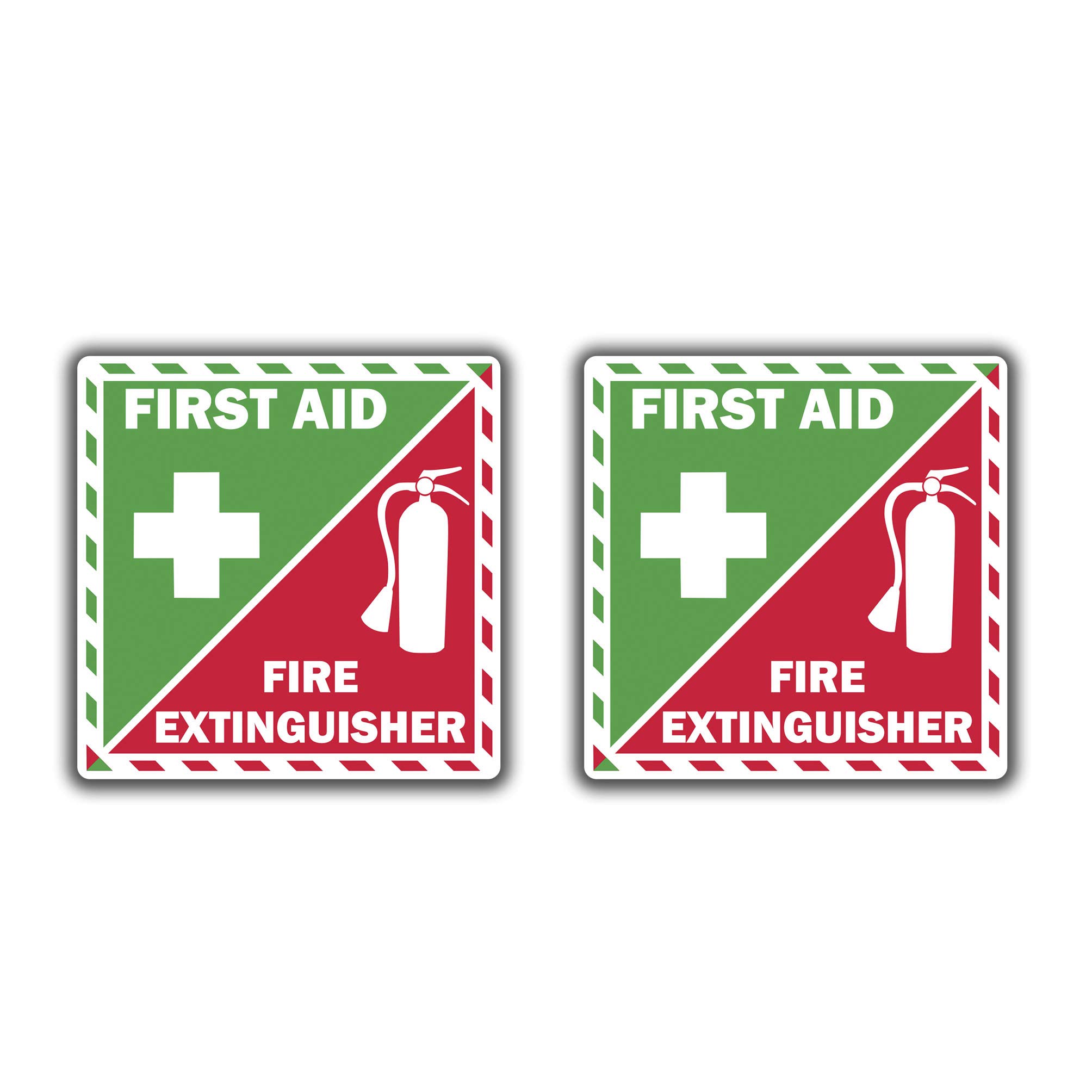 Amazon.com: Kramer First Aid Fire Extinguisher Inside Vinyl Sticker ...