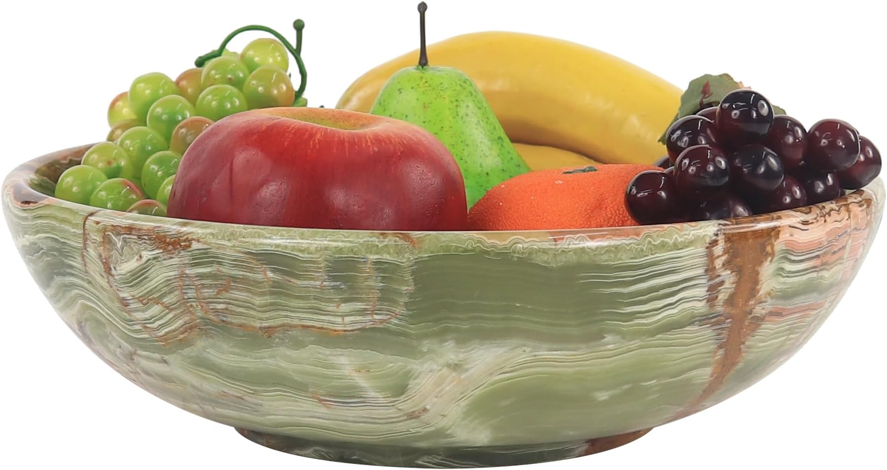 Amazon.com: Radicaln Marble Fruit Bowl 10" Green Onyx Handmade Fruit ...