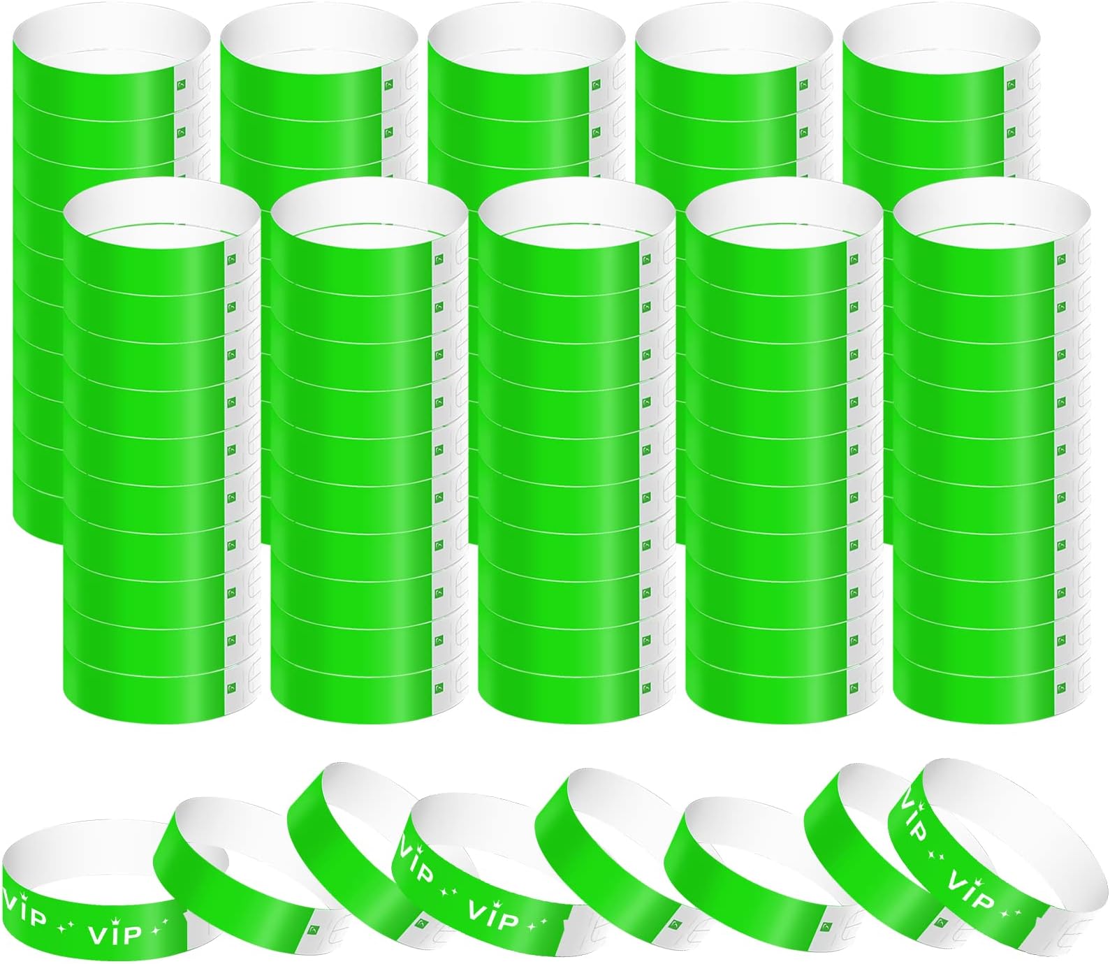 Amazon.com : Kilihot 600 Pack Wristbands for Events Waterproof Paper ...