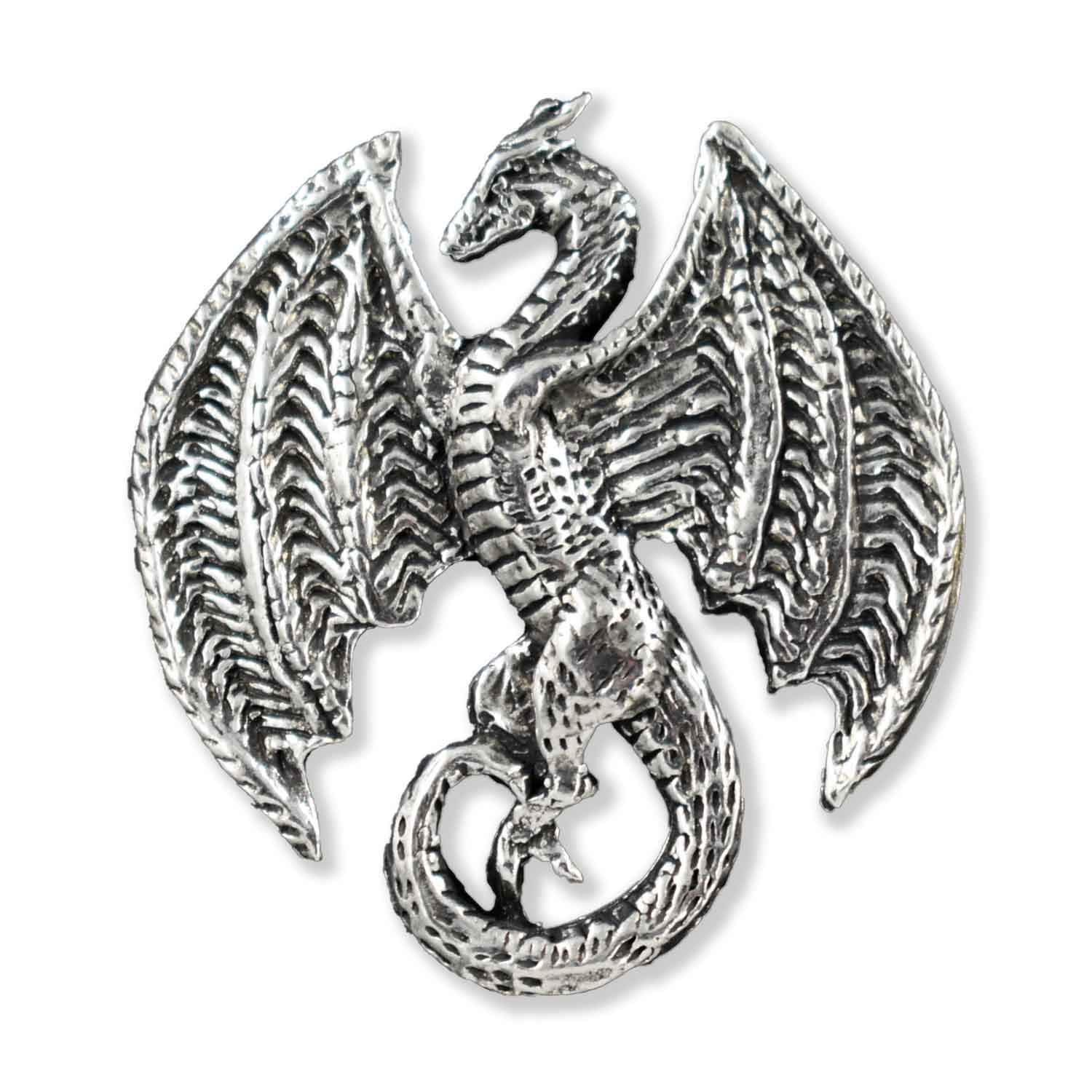 Amazon.com: Dragon Flying Pin, G009, Mythical, Fire, Celtic, Gothic ...