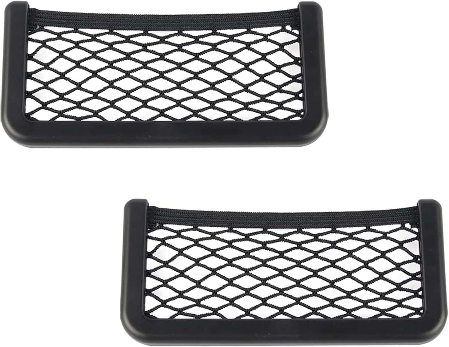 AMYXIYUAN 2Pcs Framed Stretch Mesh Net Pocket Car Storage Net Bags Car ...