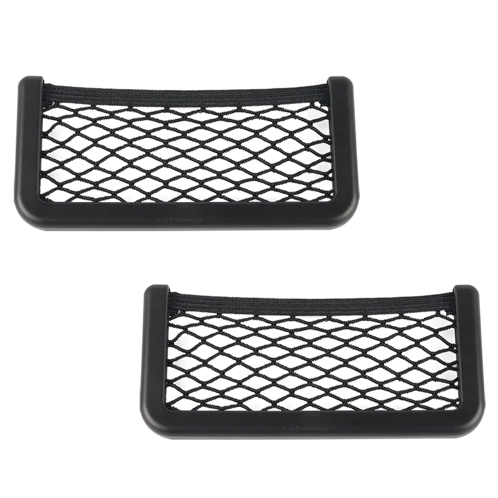 AMYXIYUAN 2Pcs Framed Stretch Mesh Net Pocket Car Storage Net Bags Car ...