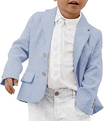Amazon.com: Kingdenergy Kids Boys Blazers Casual 2 Buttons Front ...