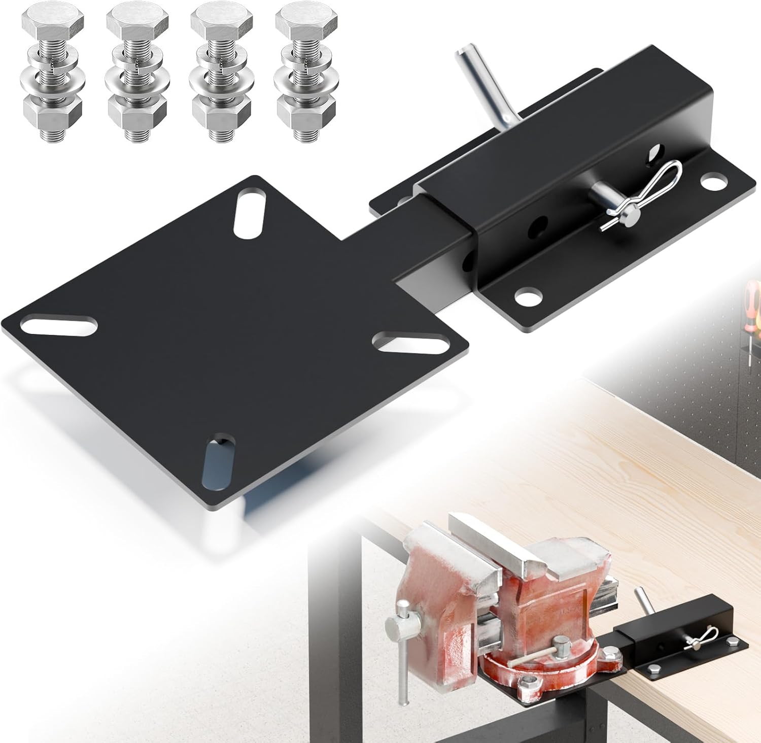 Amazon.com: Hitch Vise Mount for Truck, Trailer Receiver & Bench for ...