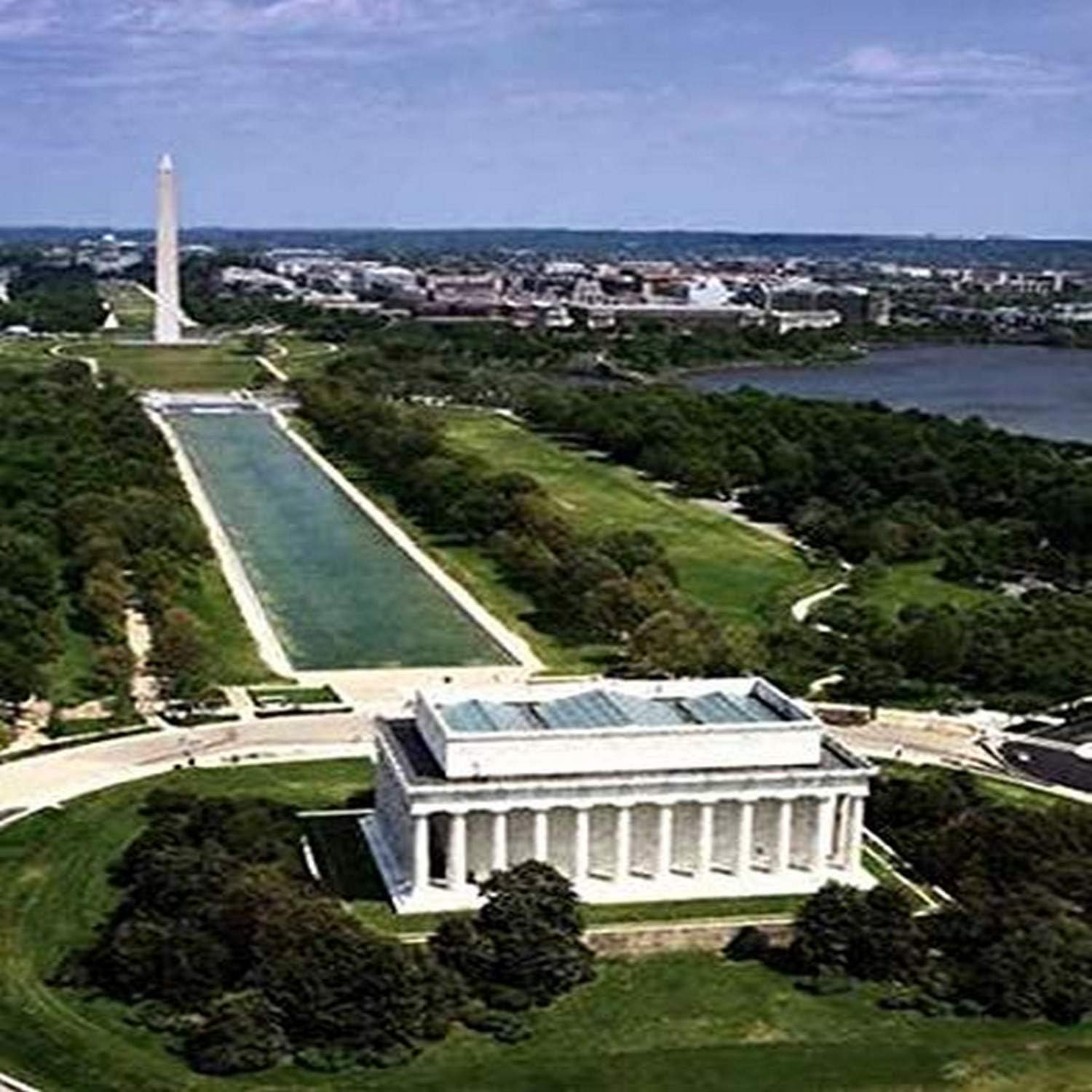 Amazon.com: National Mall Lincoln Memorial and Washington Monument ...
